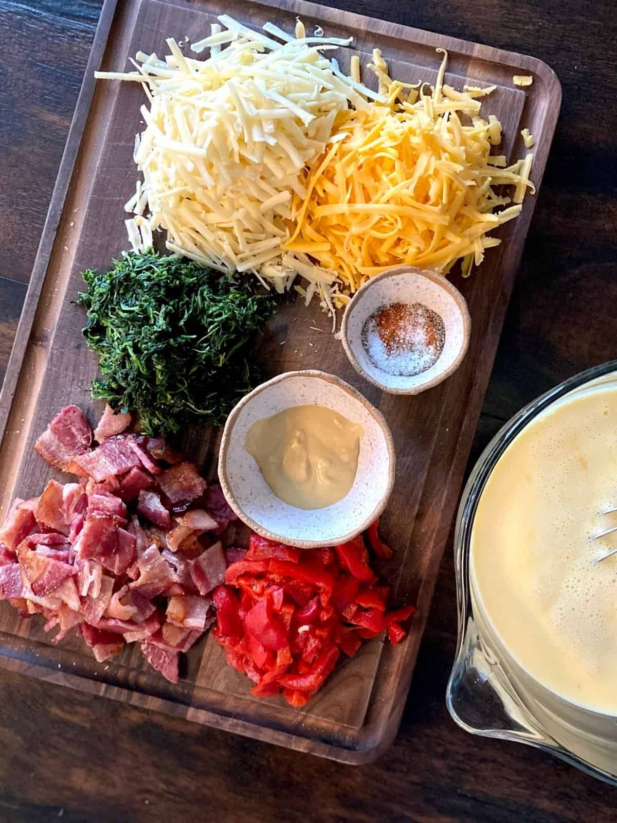 Christmas Morning Breakfast Strata • Breathing And Cooking