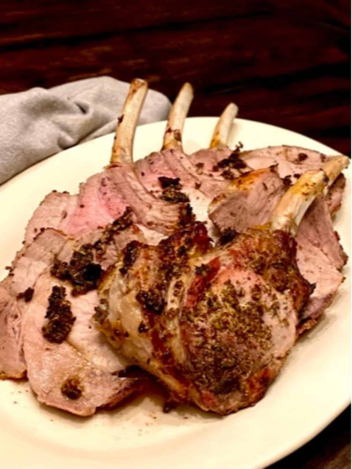 Herb Crusted Pork Rib Roast • Breathing And Cooking