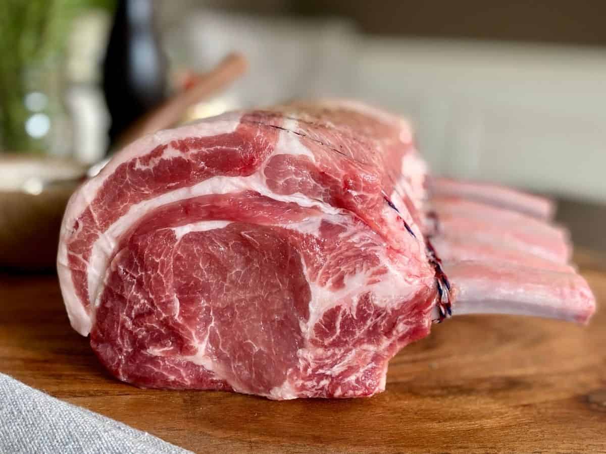 Herb Crusted Pork Rib Roast • Breathing And Cooking