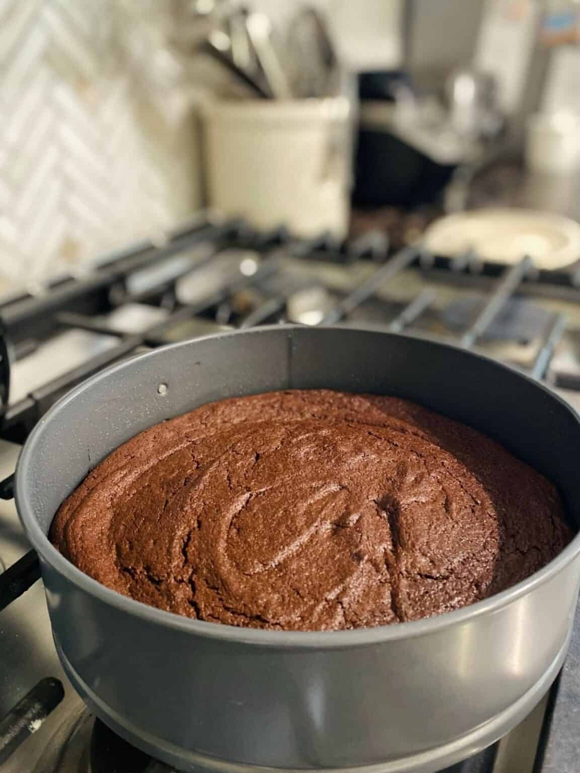 Almost Flourless Bittersweet Chocolate Cake • Breathing And Cooking