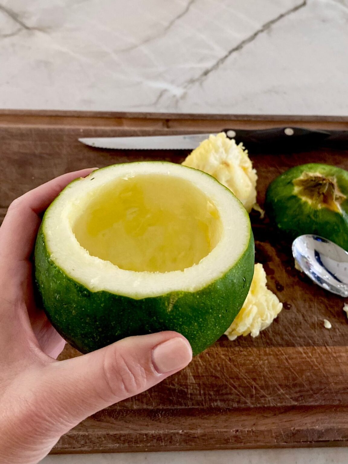 Cheeseburger Stuffed Eight Ball Zucchini • Breathing And Cooking
